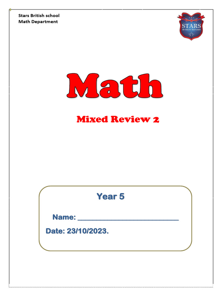 Y5-Mixed Review 2 | PDF | Home & Garden