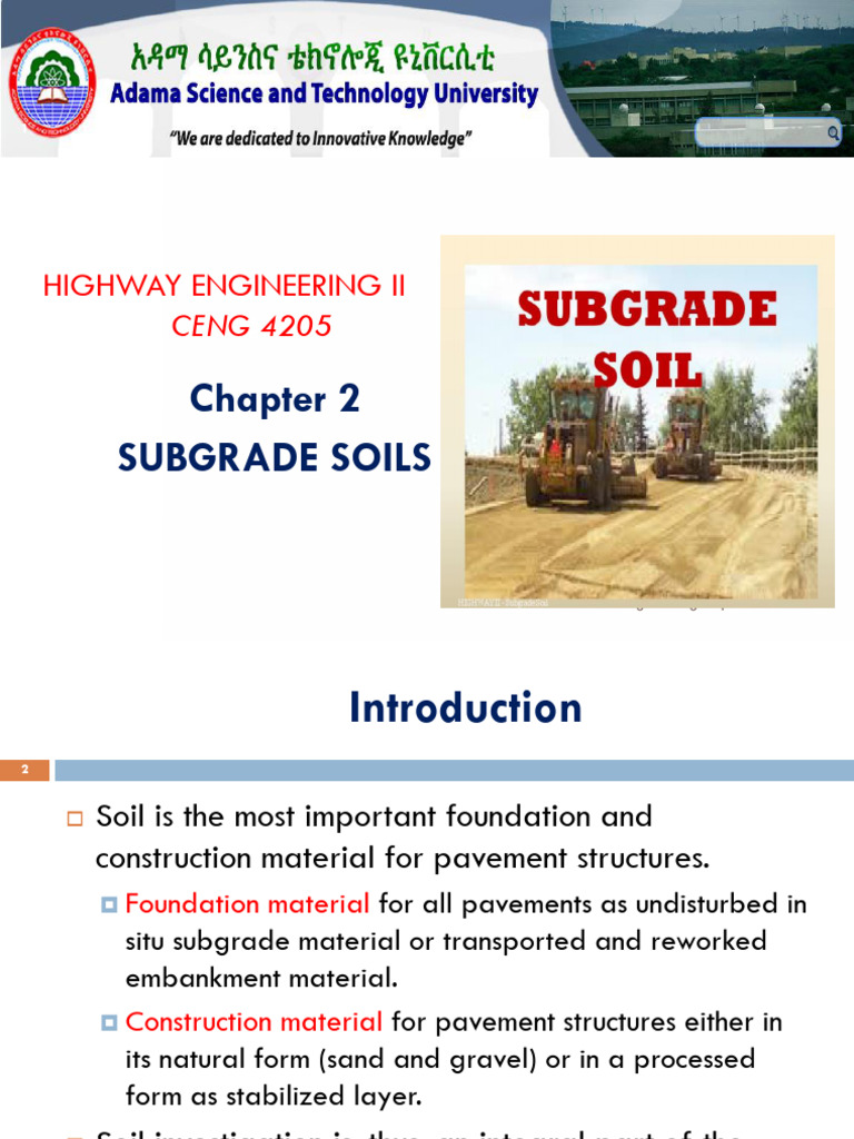 Chapter 2-Subgrade Soil ppt-1 | PDF | Civil Engineering | Earth Sciences