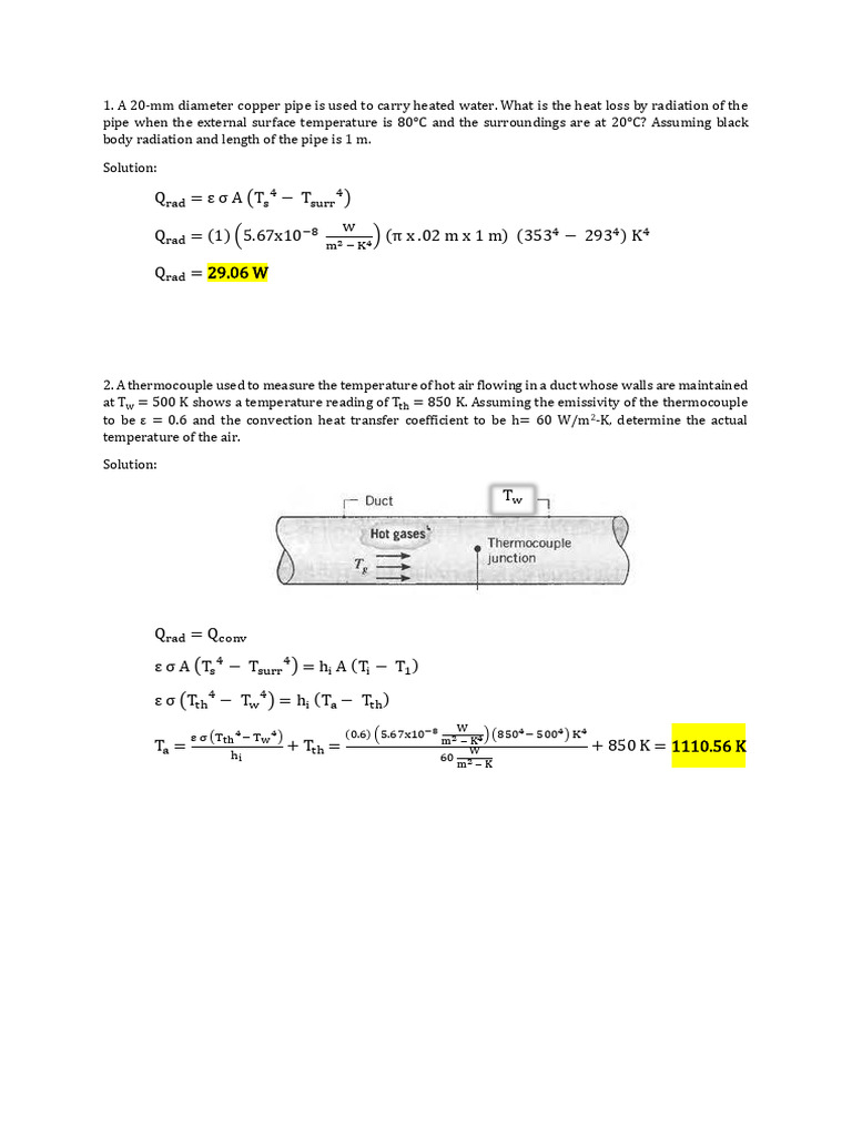 Radiation-Sample-Problem | PDF