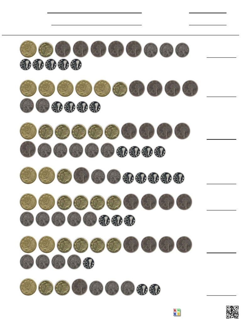 Money Coins Namibian | PDF | Teaching Methods & Materials