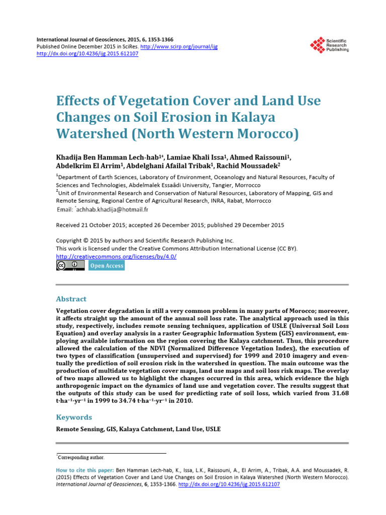 20 - Ben Hamman Et Al - IJG 2015 | PDF | Environmental Degradation | Soil