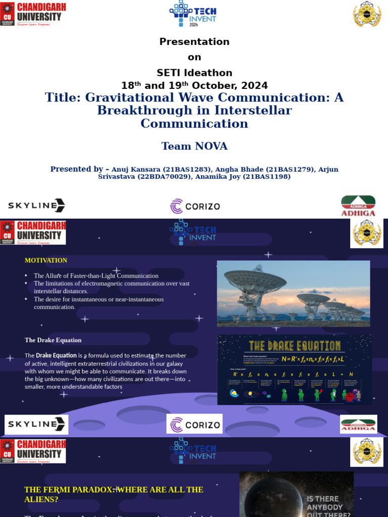 IdeaThon Presentation | PDF | Gravitational Wave | Resonance