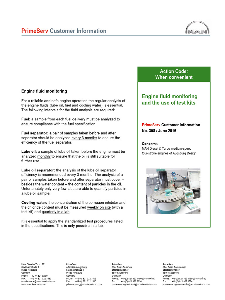Pci 358 | PDF | Lubricant | Diesel Engine