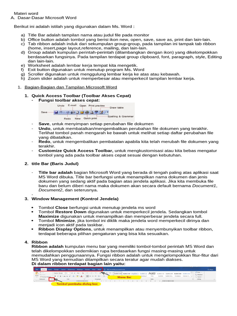 Materi Word | PDF