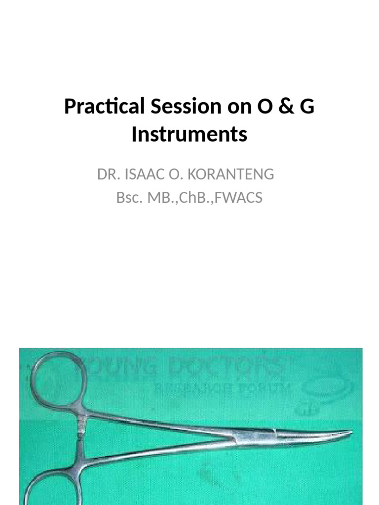 Instruments Used in Gynecology and Obstetrics | PDF | Childbirth | Vagina