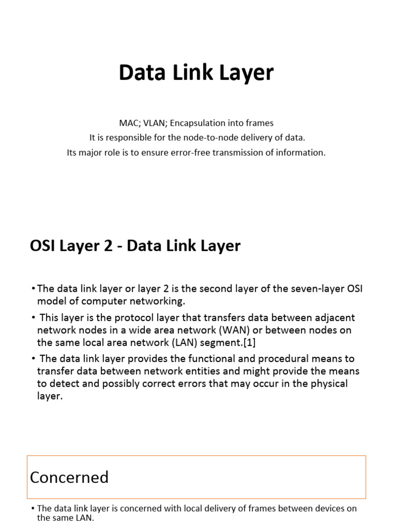Data Link Layer | PDF | Computer Network | Communications Protocols Data Link Layer | PDF | Computer Network | Communications Protocols