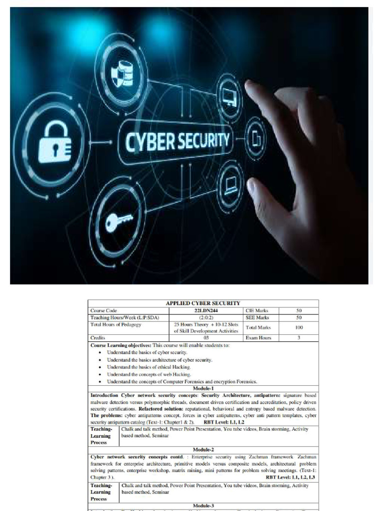 Cyber Security M1 & M2 | PDF | Computer Security | Security