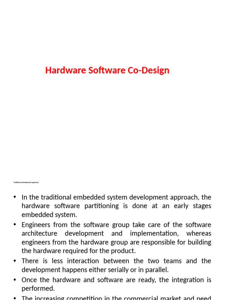 Hardware Software Co-Design | PDF | Operating System | Assembly Language