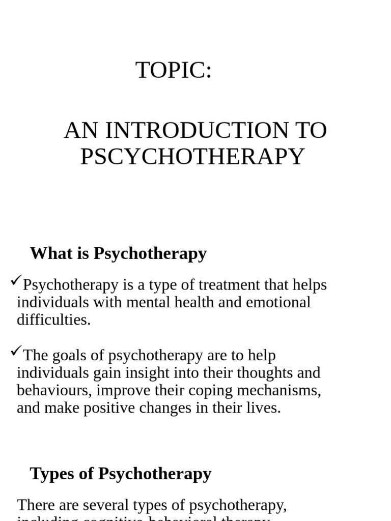 Psychotherapy | PDF | Psychotherapy | Cognitive Behavioral Therapy
