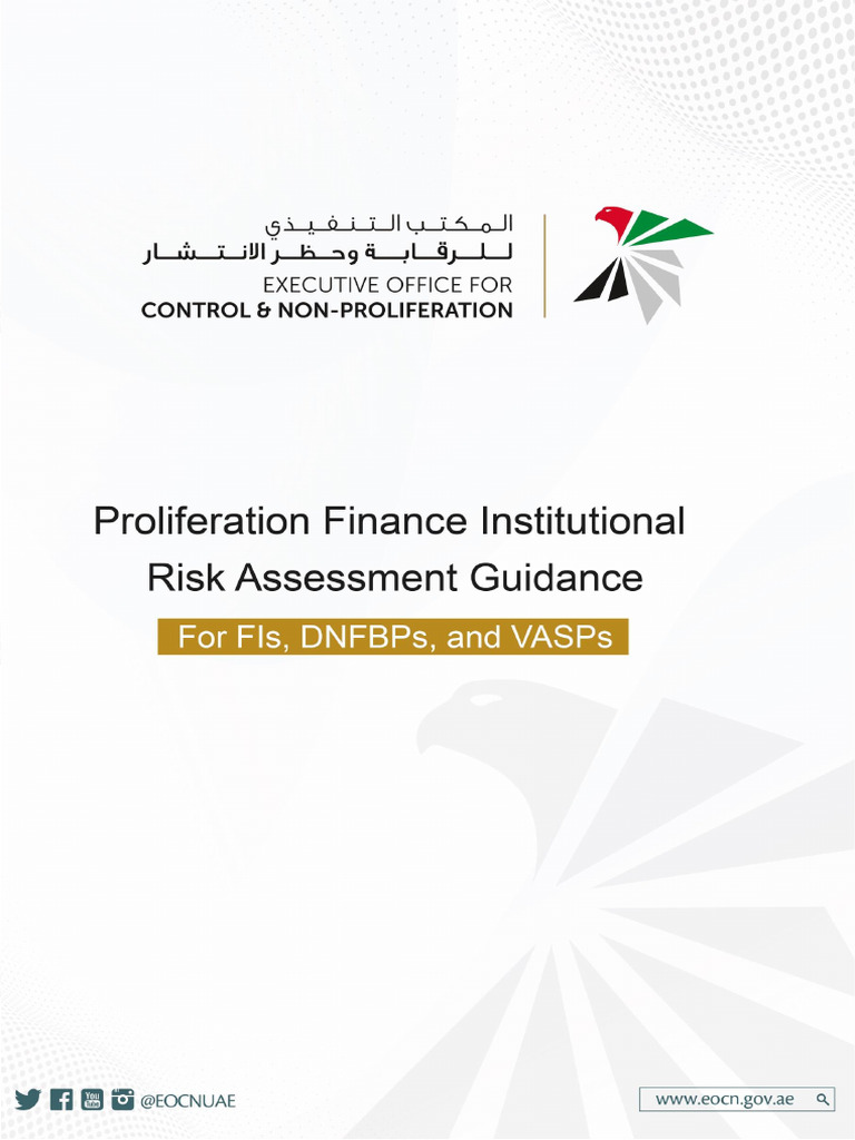 Proliferation Financing Risk Assessment Guide | PDF | Risk