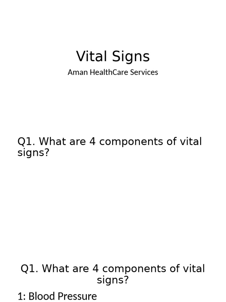Understanding Vital Signs and Their Importance | PDF | Blood Pressure | Pulse