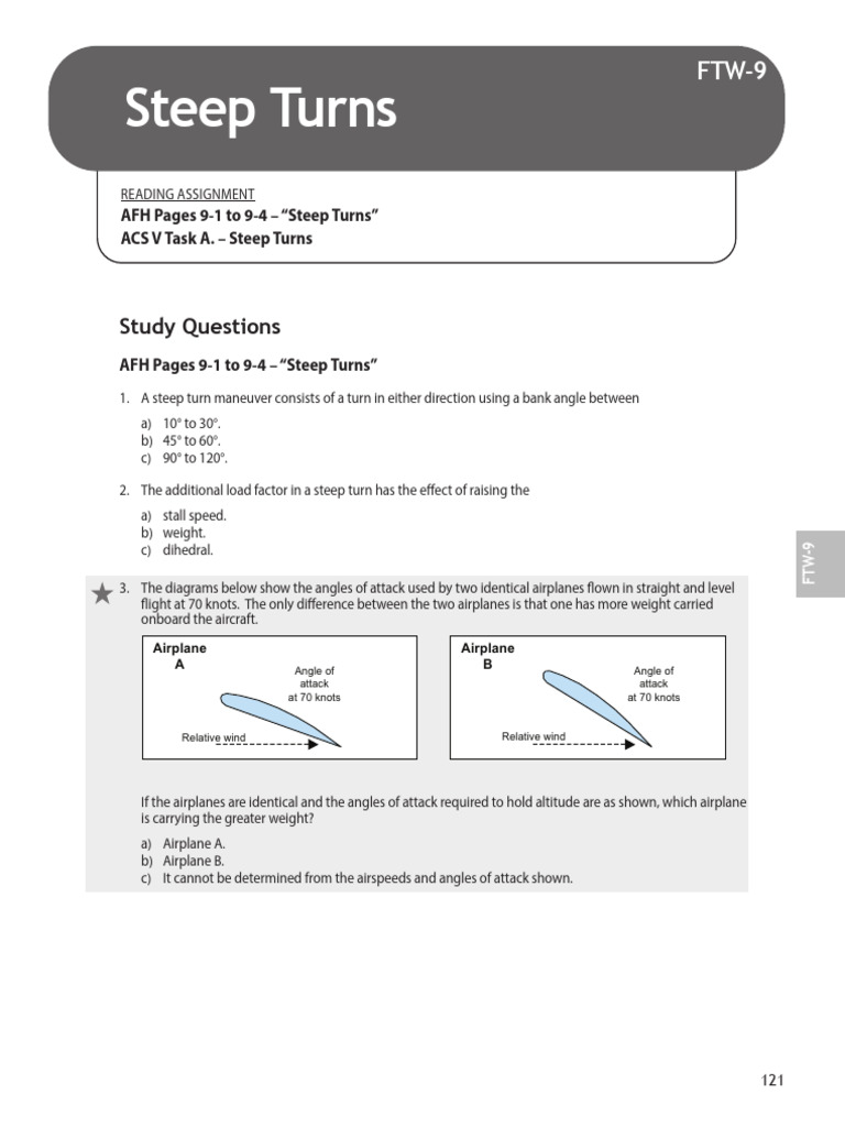 Steep Turns" | PDF | Aerospace | Aviation