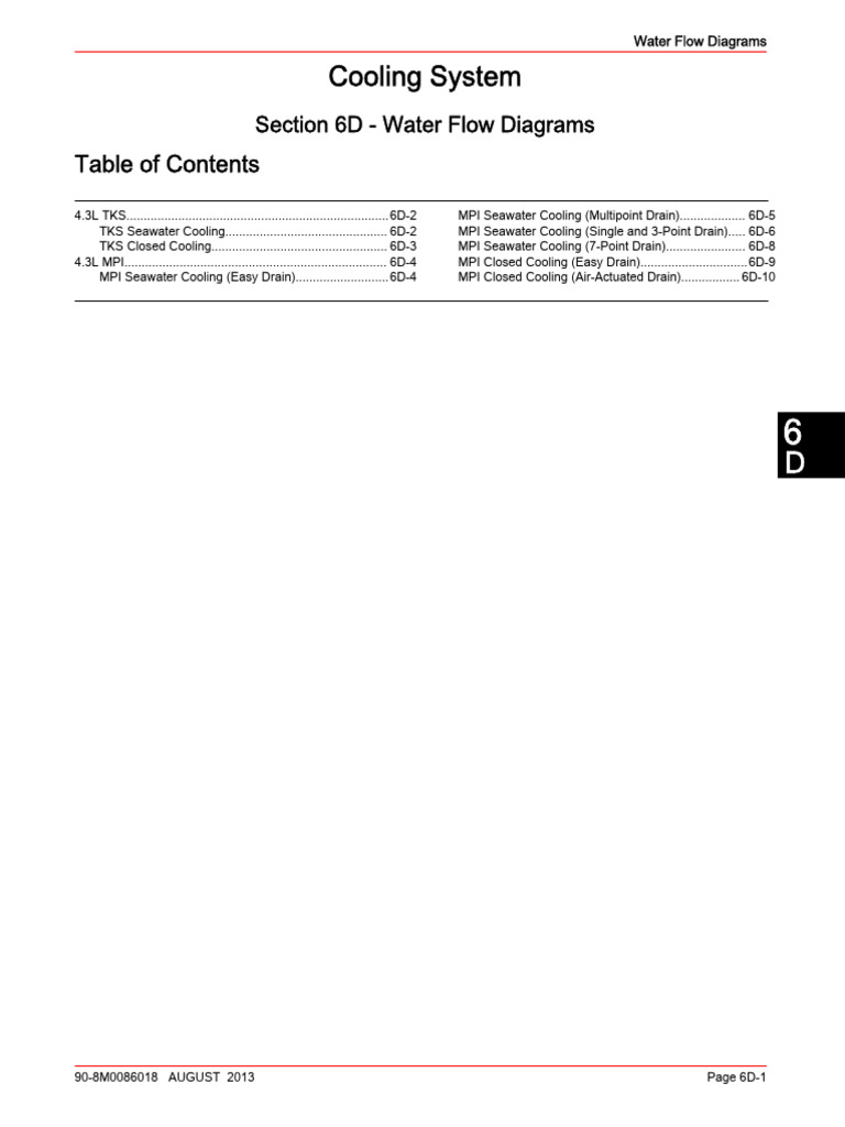 Cooling System: Section 6D - Water Flow Diagrams | PDF | Fuel Injection ...