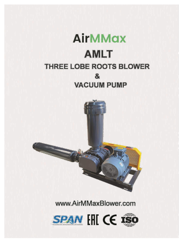 Airmmax Amlt Series Roots Blower-Aquaculture | PDF