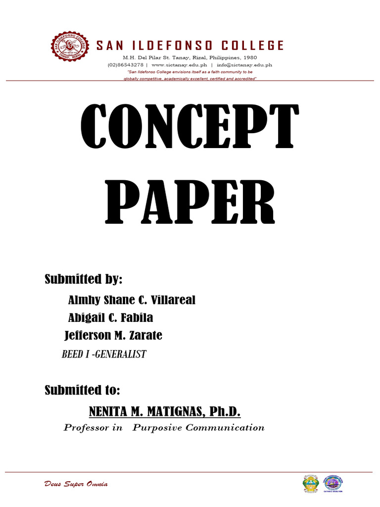 BEED 1 Concept Paper | PDF | Cognition | Learning