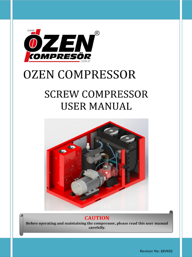 Screw Air Compressor User Manual | PDF