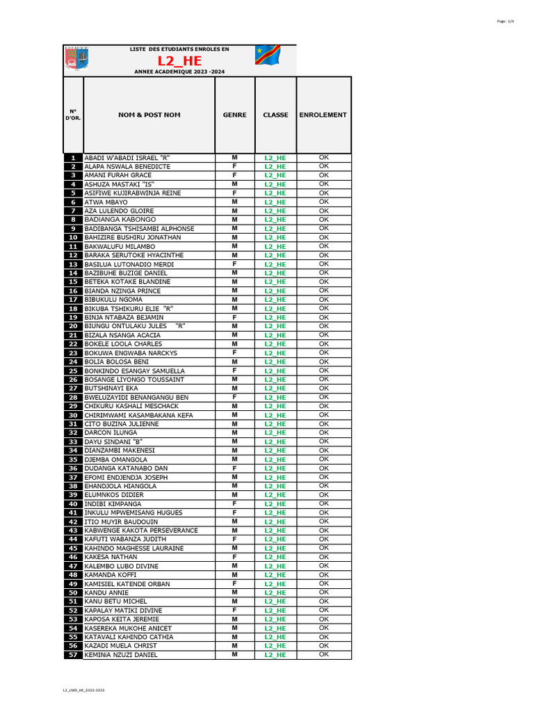 L2 - LMD - HE - 024 ENROLES - xlsx-1 | PDF