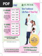 ST Peter Traditional Life Plan Brochure | PDF | Financial Services