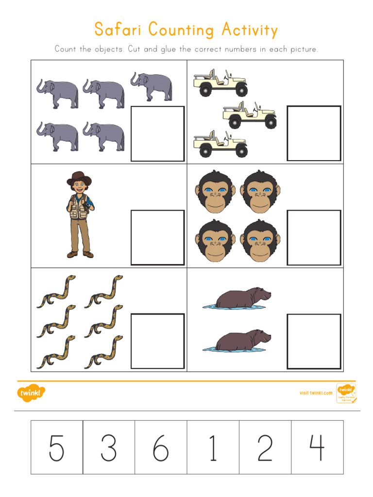 Counting 1 To 6 | PDF