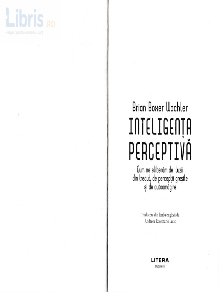 Inteligenta Perceptiva - Brian Boxer Wachler | PDF