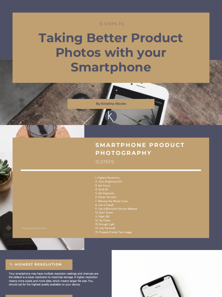 Improve Smartphone Product Photography | PDF | Camera | Smartphone