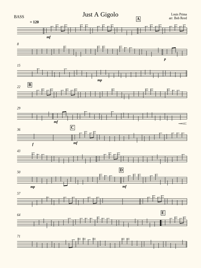 Just A Gigolo Sheet Music | PDF