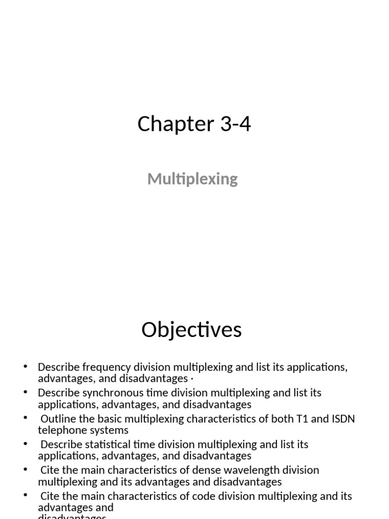 Multiplexing | PDF | Multiplexing | Bandwidth (Signal Processing)