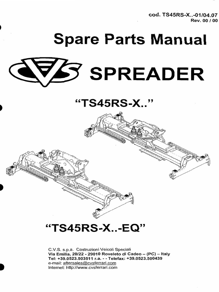 Spare Parts Manual TS45RS-X... - EQl | PDF