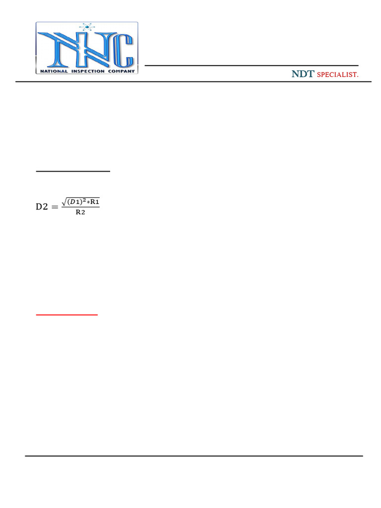 NDT Safe Distance Calculation Guide | PDF