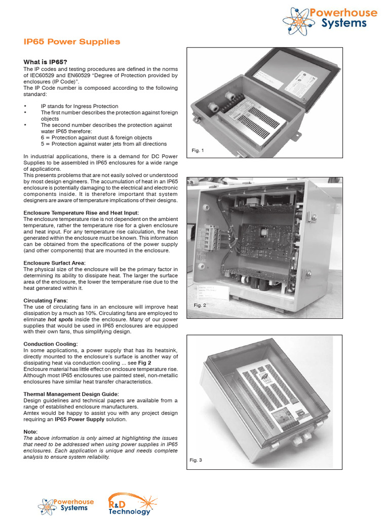 IP65 Power Supply Design Guide | PDF | Power Supply | Electricity