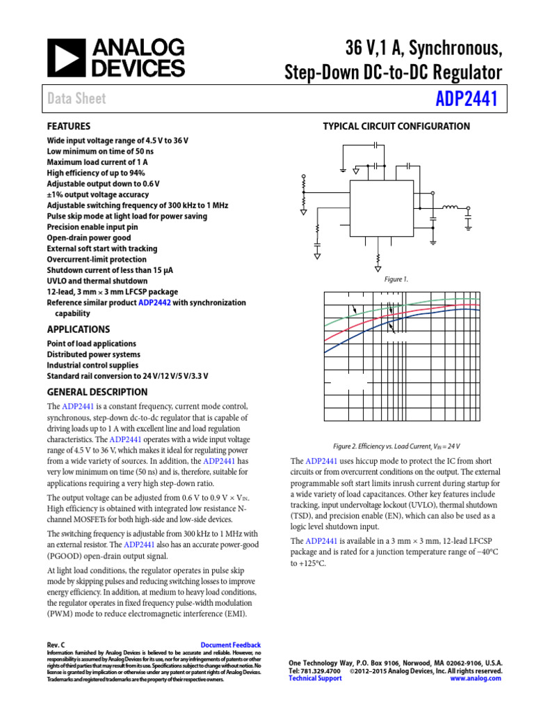 ADP2441 | PDF | Capacitor | Field Effect Transistor