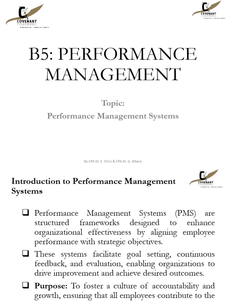 Performance Management Systems Overview | PDF | Enterprise Resource ...