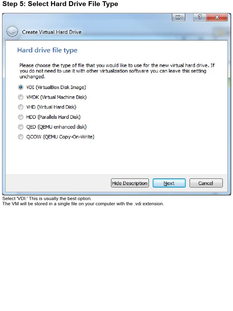 Select Hard Drive File Type | PDF