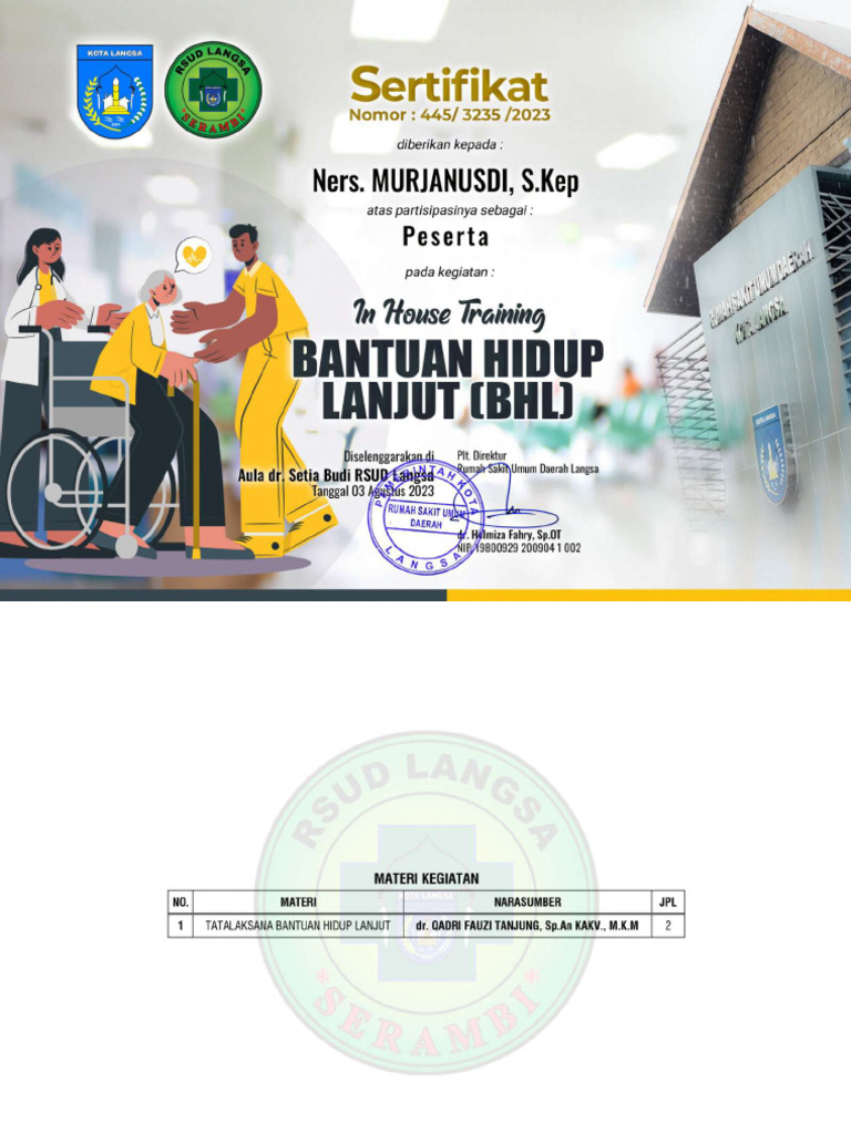 Sertifikat BHL | PDF