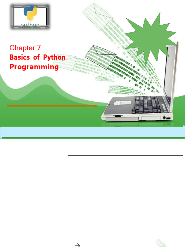 Basics of Python Programming7 | PDF | Variable (Computer Science ... Basics of Python Programming7 | PDF | Variable (Computer Science ...