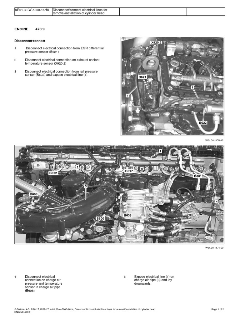 Cylinder Head Electrical Disconnection Guide | PDF | Science ...