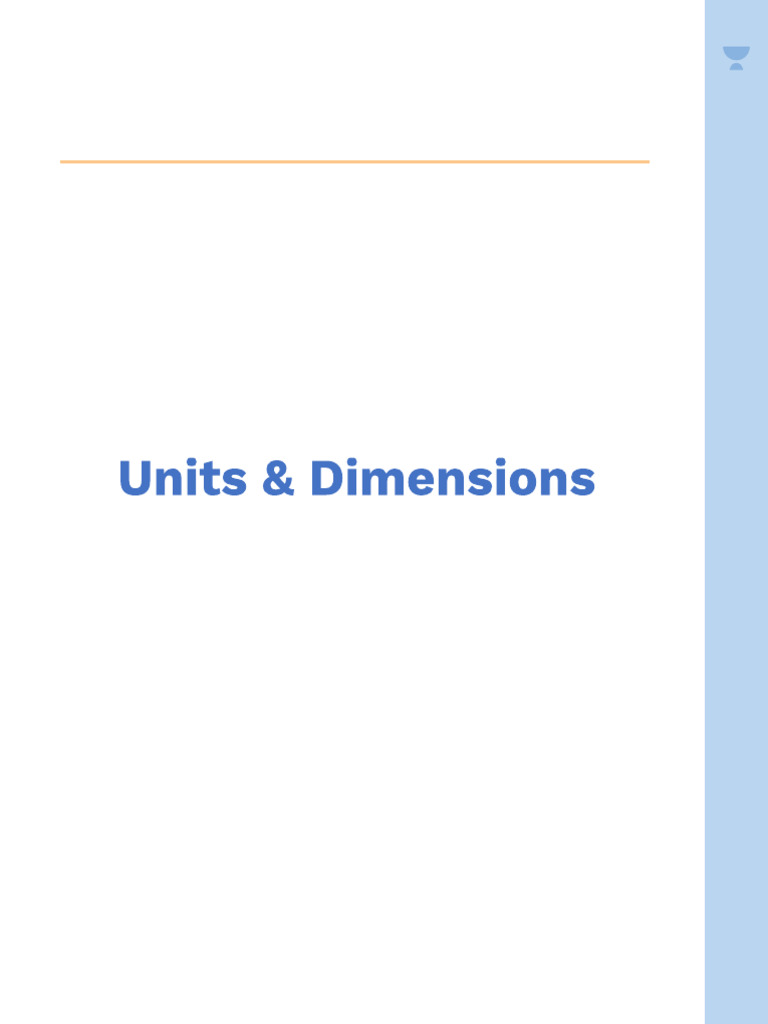 NEET UG Physics Units-Dimensions Final-1 | PDF | Units Of Measurement ...