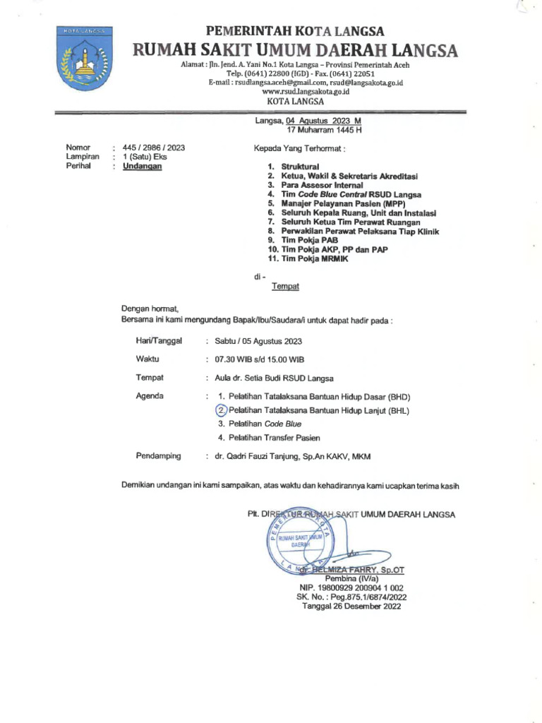 Laporan Pelatihan BHL | PDF