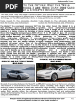 Tesla Model Lineup Brochure | PDF