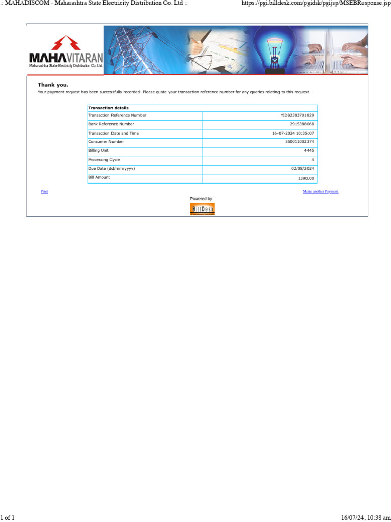 MAHADISCOM - Maharashtra State Electricity Distribution Co. LTD | PDF