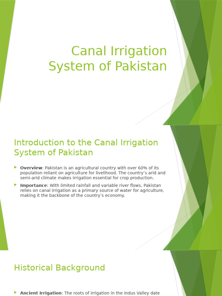 Pakistan's Canal Irrigation System Overview | PDF | Indus River ...