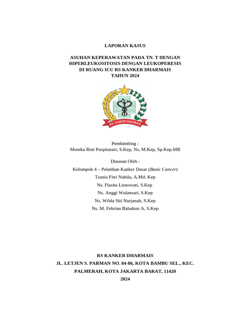Cover ASKEP TD T DG HIPERLEUKOSITOSIS | PDF