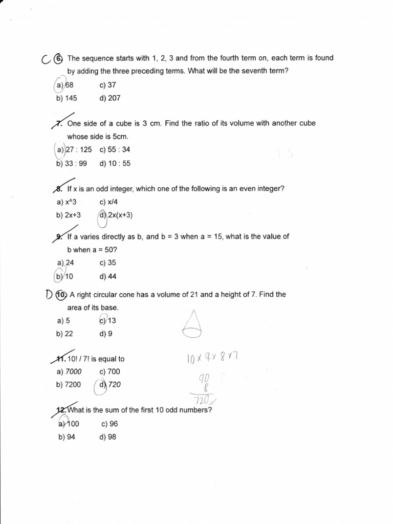 Ts Review Math 0002 | PDF