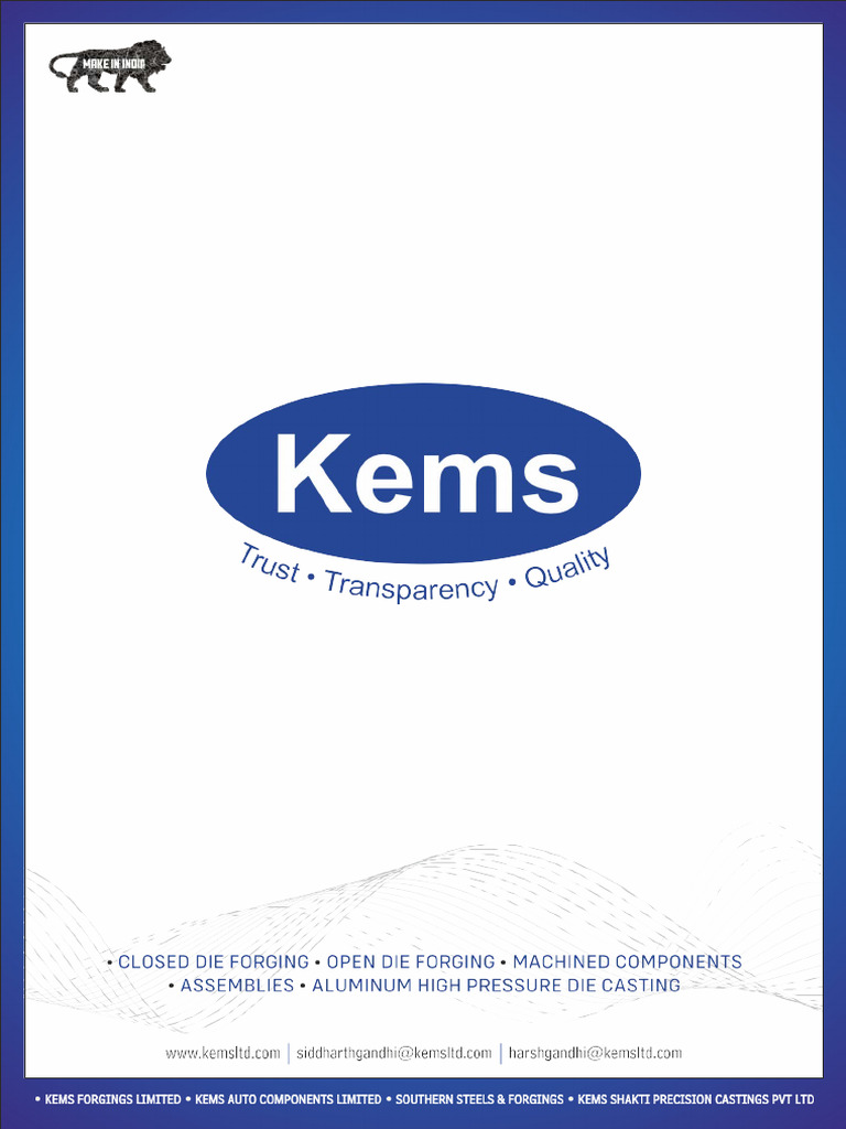 Kems Corporate PPT - 2020 - 08 | PDF