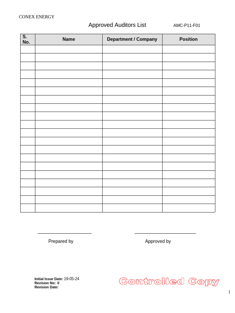 List of Approved Auditors | PDF