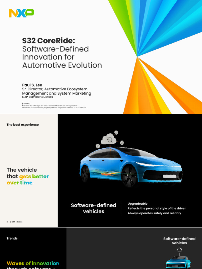 TP Software Defined Vehicle Dev S32 Coreride Plat | PDF | System On A ...