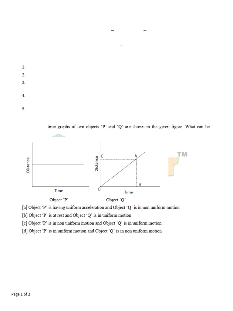 Science Sample Papers 1 Pdf Speed Pressure 7745