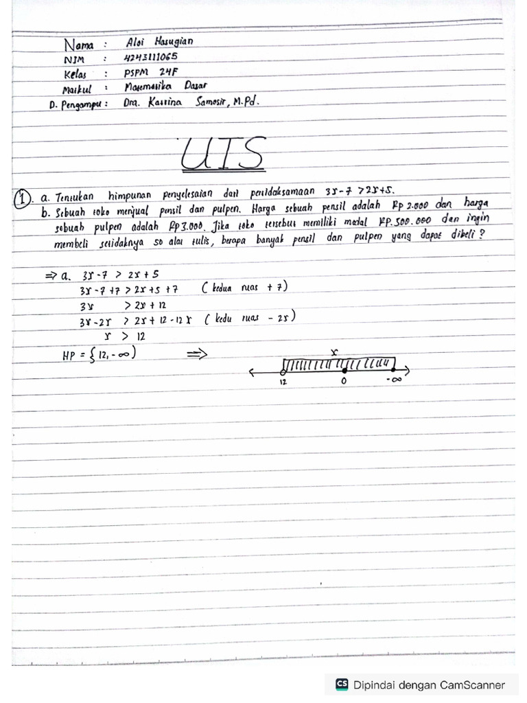 Jawaban Uts Matdas | PDF