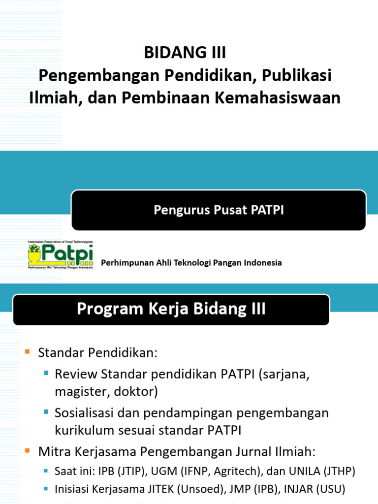 Proker Bidang 3 PATPI 2021 | PDF