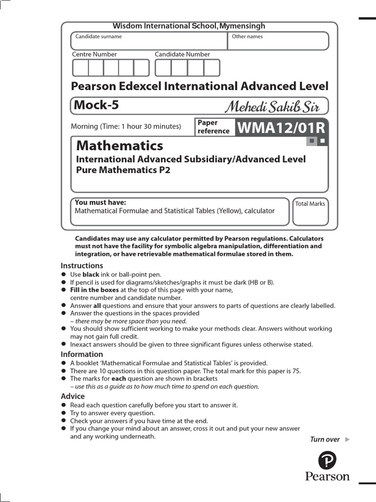 Pure Maths 2 | PDF | Area | Circle